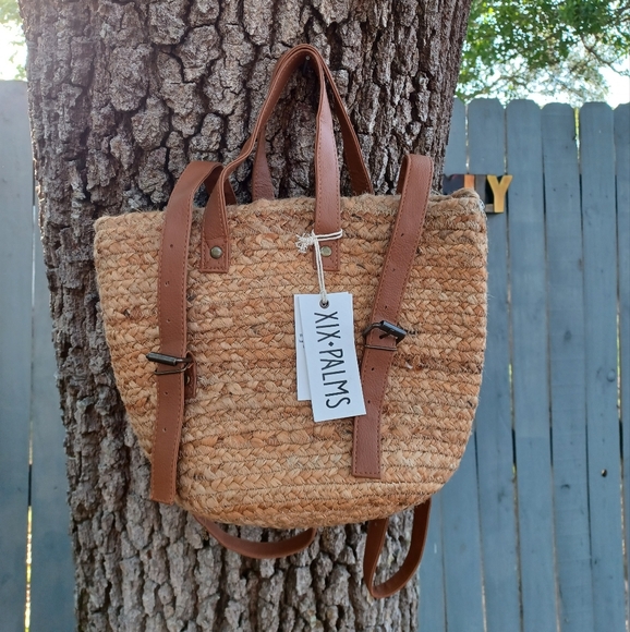 XIX-PALMS | Bags | Insulated Picnic Backpack Xix Handmade Woven Jute ...